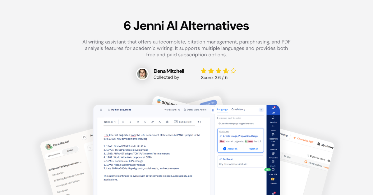 6 Jenni AI Alternatives You Should Try in 2025